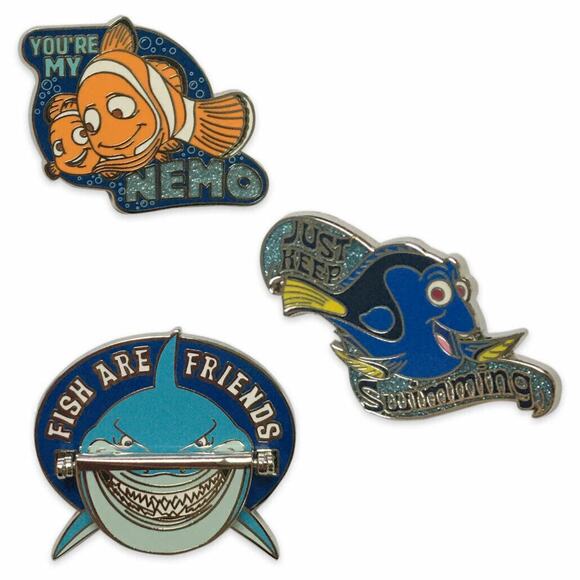 Disney | Accessories | Disney Finding Nemo Flair Pin Set | Poshmark